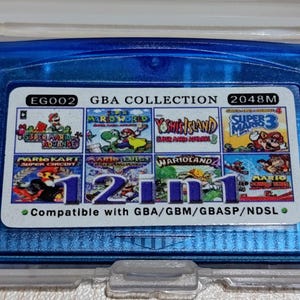 GBA Gameboy Multi Cart 12/24 Games in 1 - Etsy