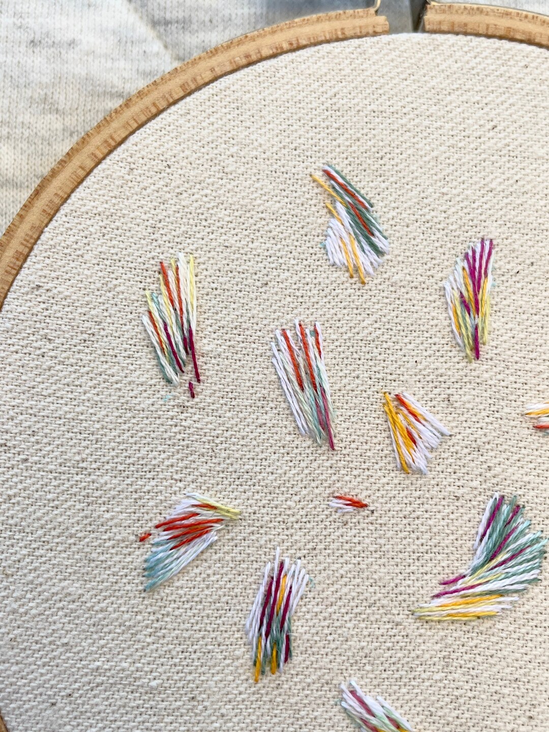 Abstract Embroidery, Embroidered Canvas Art, Interior Design Home Decor ...