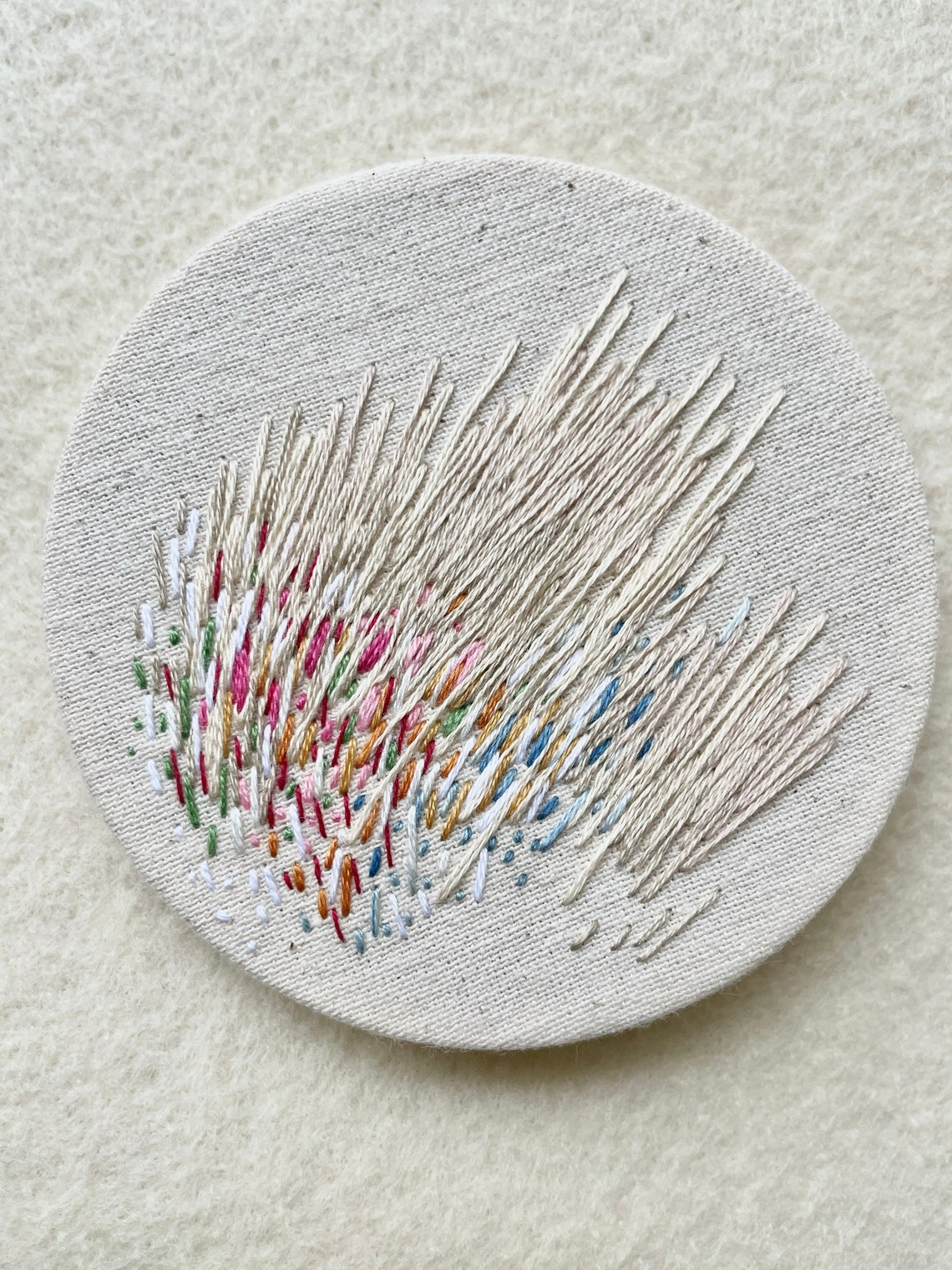 Abstract Embroidery, Embroidered Canvas, Interior Design Home Decor, 3 ...