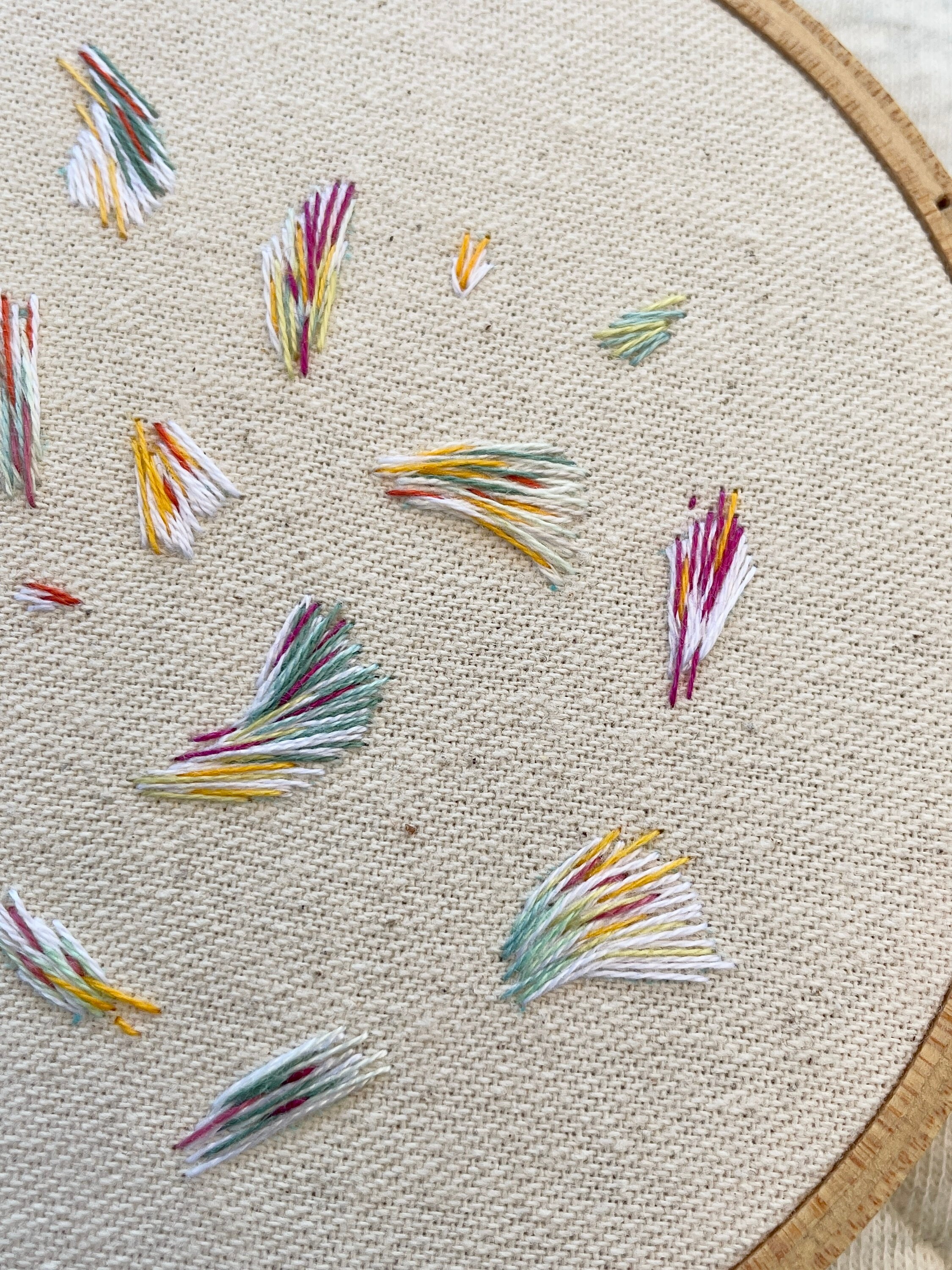 Abstract Embroidery, Embroidered Canvas Art, Interior Design Home Decor ...