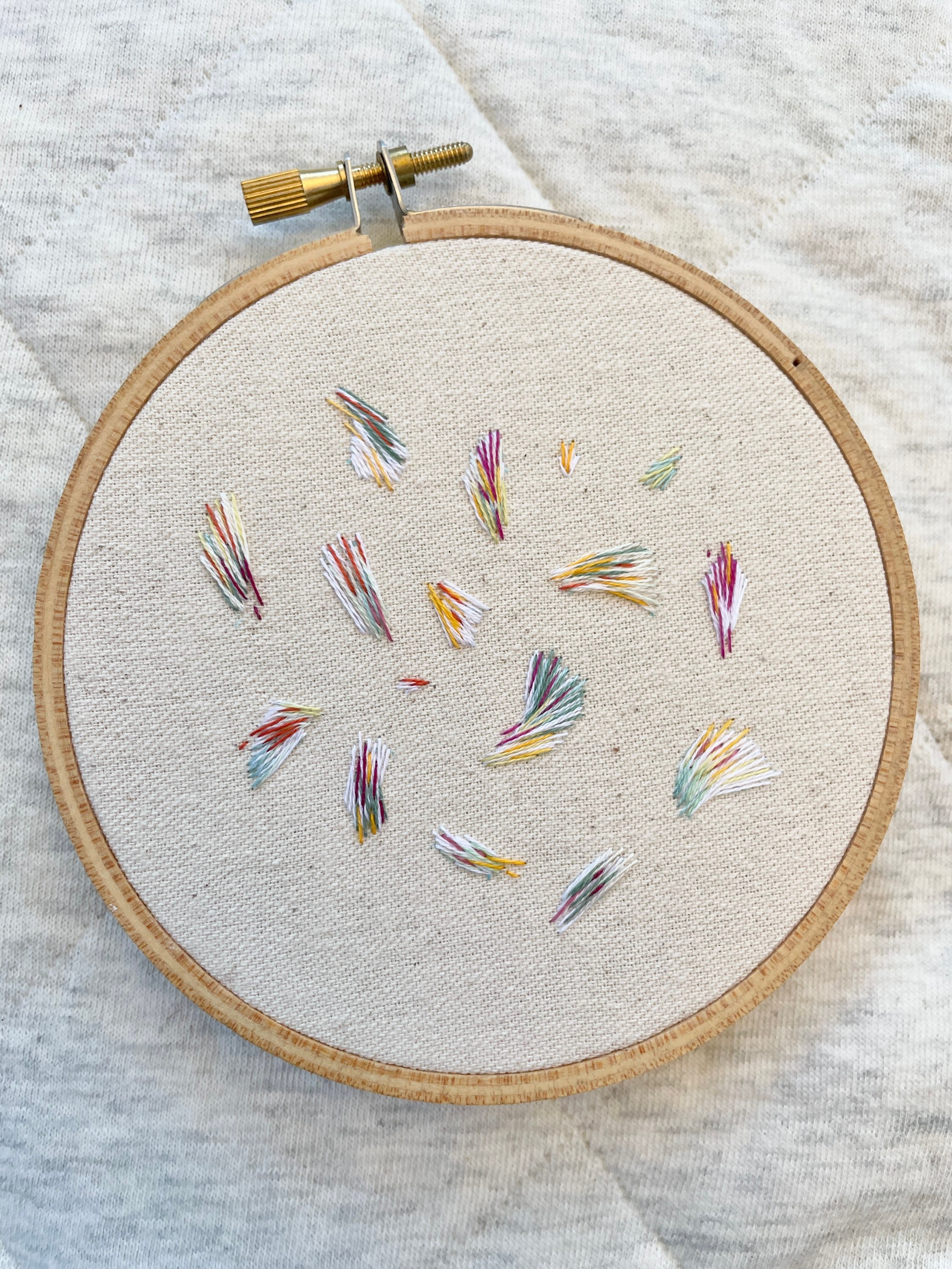 Abstract Embroidery, Embroidered Canvas Art, Interior Design Home Decor ...