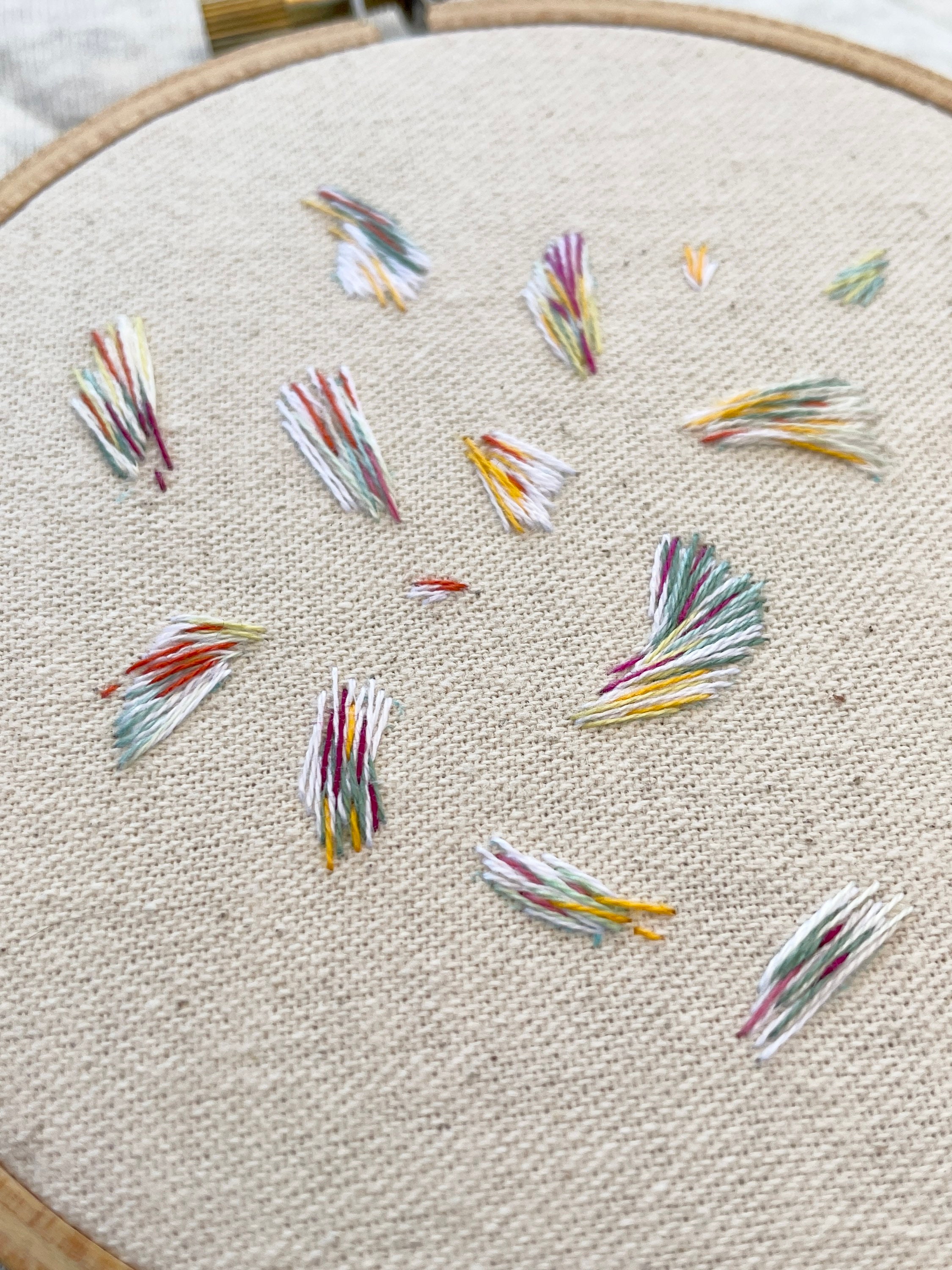Abstract Embroidery, Embroidered Canvas Art, Interior Design Home Decor ...