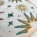 Hand Embroidered Stars Design. Hand Stitched Star Art. Embroidery Hoop ...