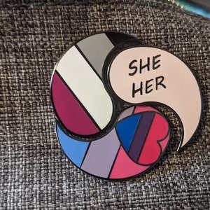 Customizable Pride 3-pin Set UPDATED LGBT Gay Bi Lesbian Trans Ace ...