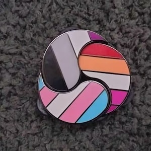 Customizable Pride 3-pin Set UPDATED LGBT Gay Bi Lesbian Trans Ace ...