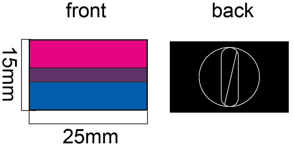 Bisexual Pride Flag Enamel Pin, LGBTQ Bi Pride Lapel - Etsy