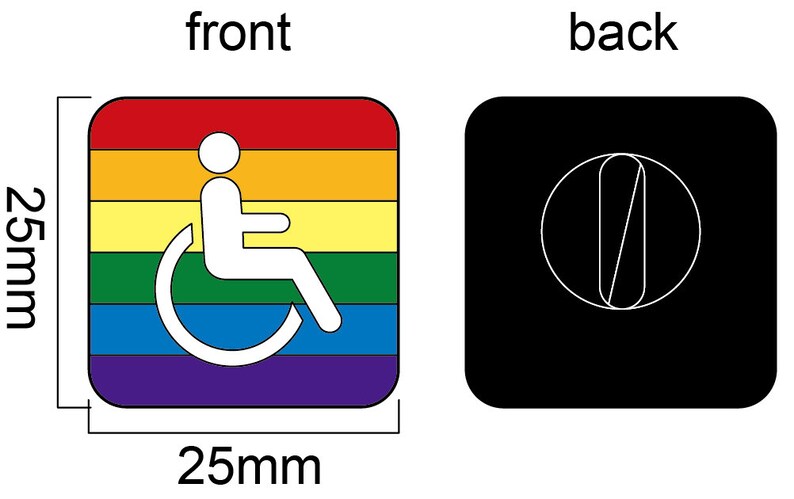 Disabled Pride Disability Handicapped International Symbol of Access ...