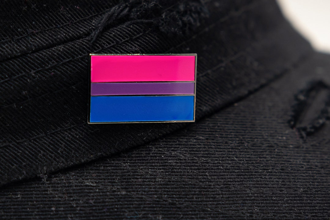 Bisexual Pride Flag Enamel Pin Badge Bi Pride LGBTQ Lapel Gift for Her ...
