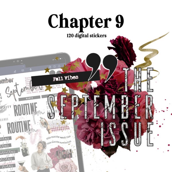 September Stickers - Etsy