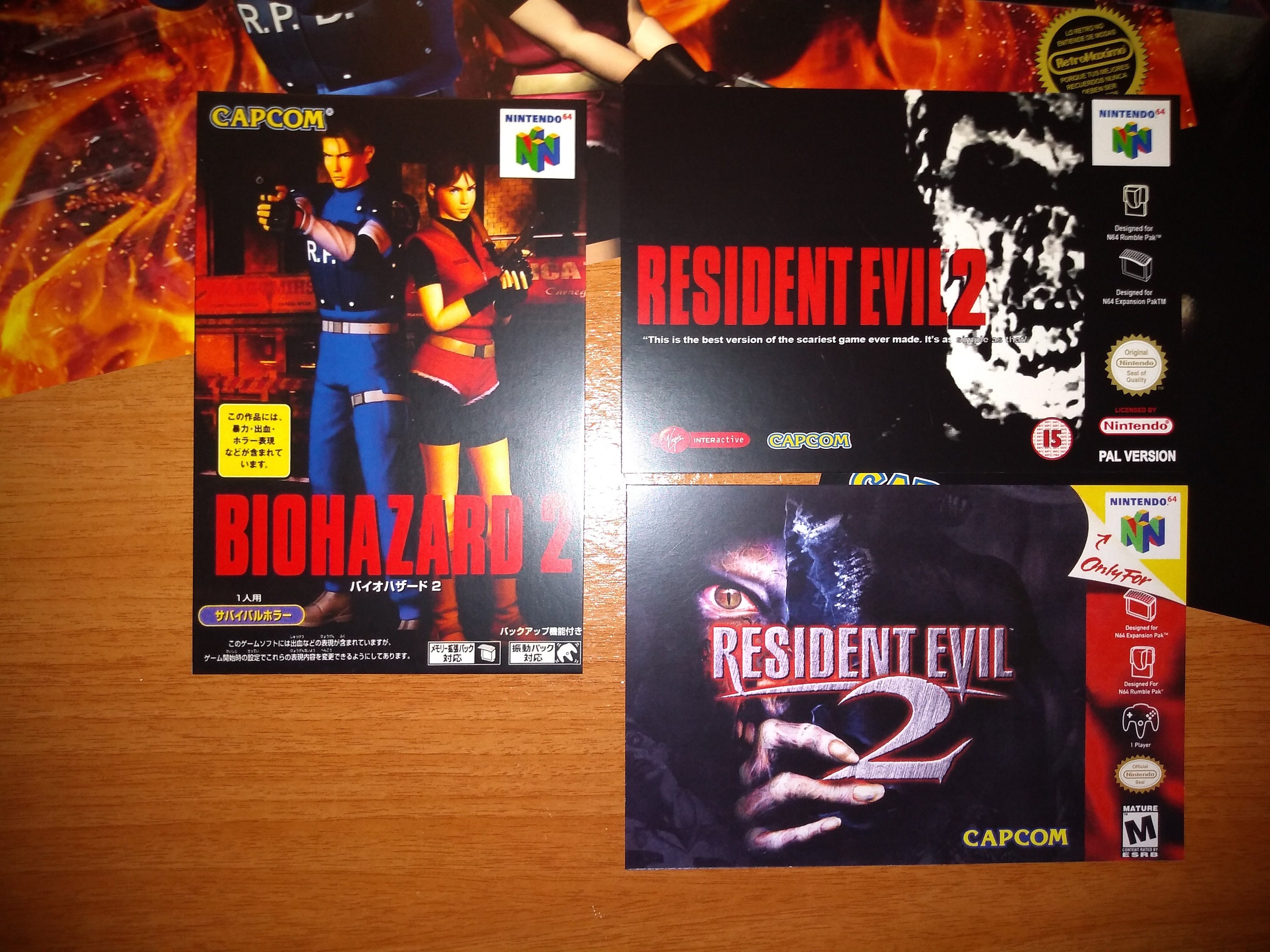 Resident Evil 2 PAL N64 Nintendo 64 - Etsy