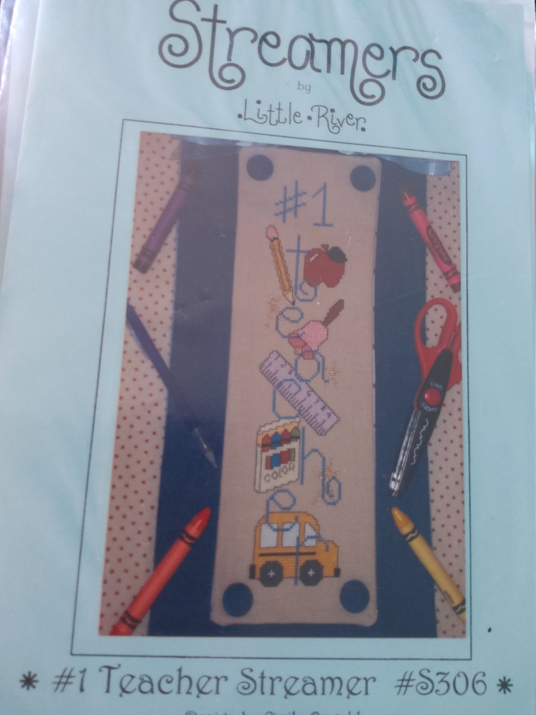 Streamers by Little River 1 Teacher Steamer Sampler Cross Stitch - Etsy