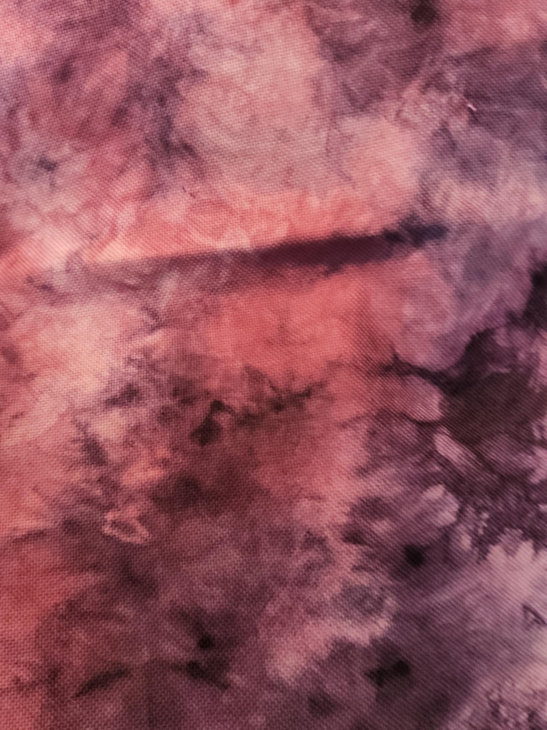 22 Count Burgundy, Purple Hand Dyed Aida Fabric Cross Stitch Fabric 17 ...