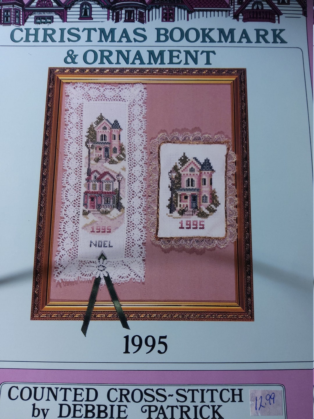 Debbie Patrick Christmas Bookmark & Ornament 1995 Cross Stitch OOP - Etsy