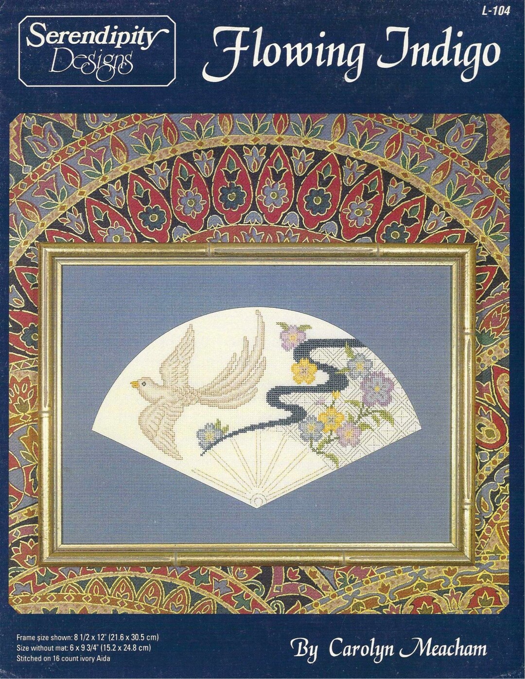 Serendipity Designs Flowing Indugo Cross Stitch Pattern by Carolyn ...