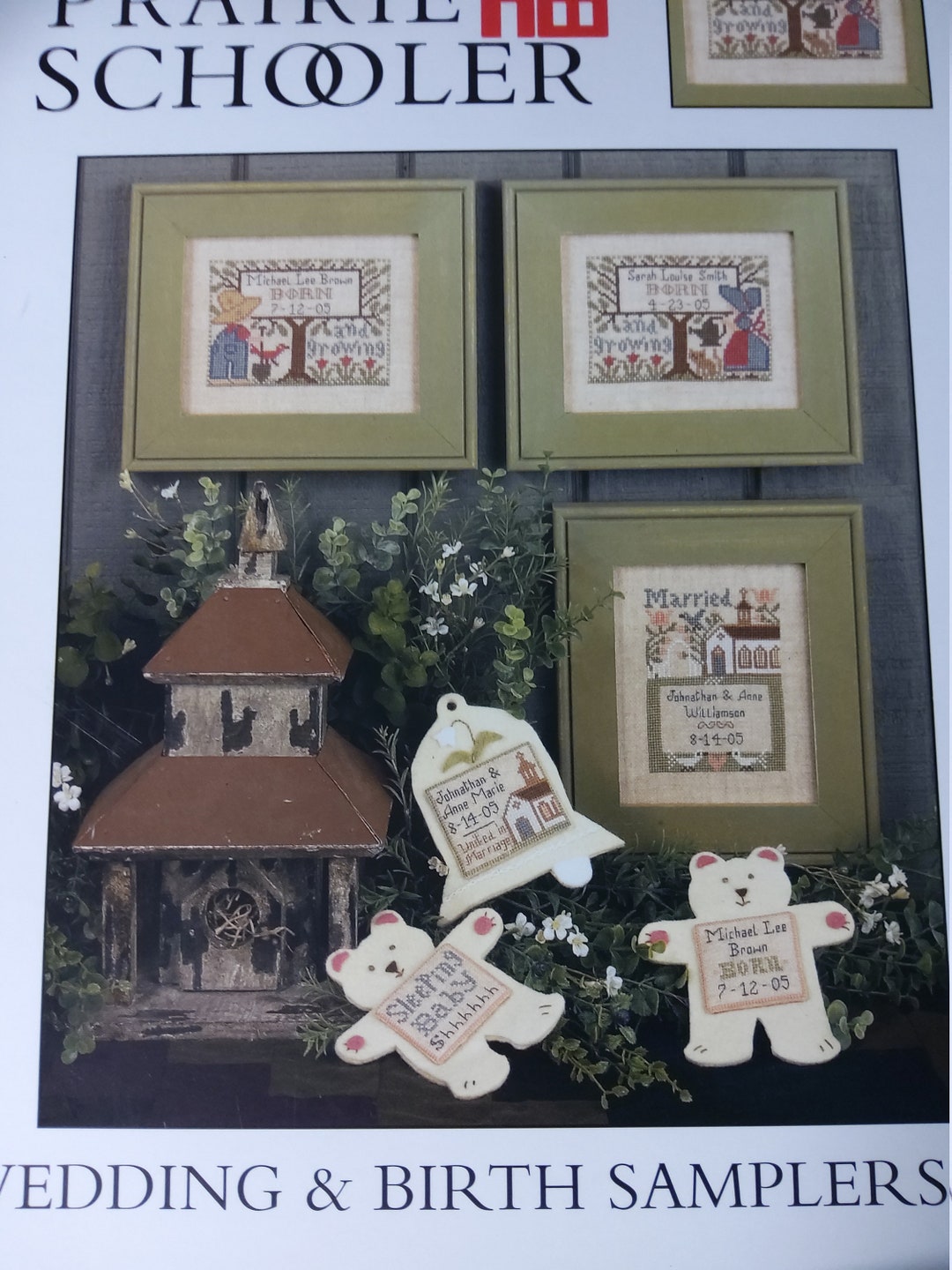 The Prairie Schooler Wedding & Birth Samplers IV No. 122 Cross Stitch ...
