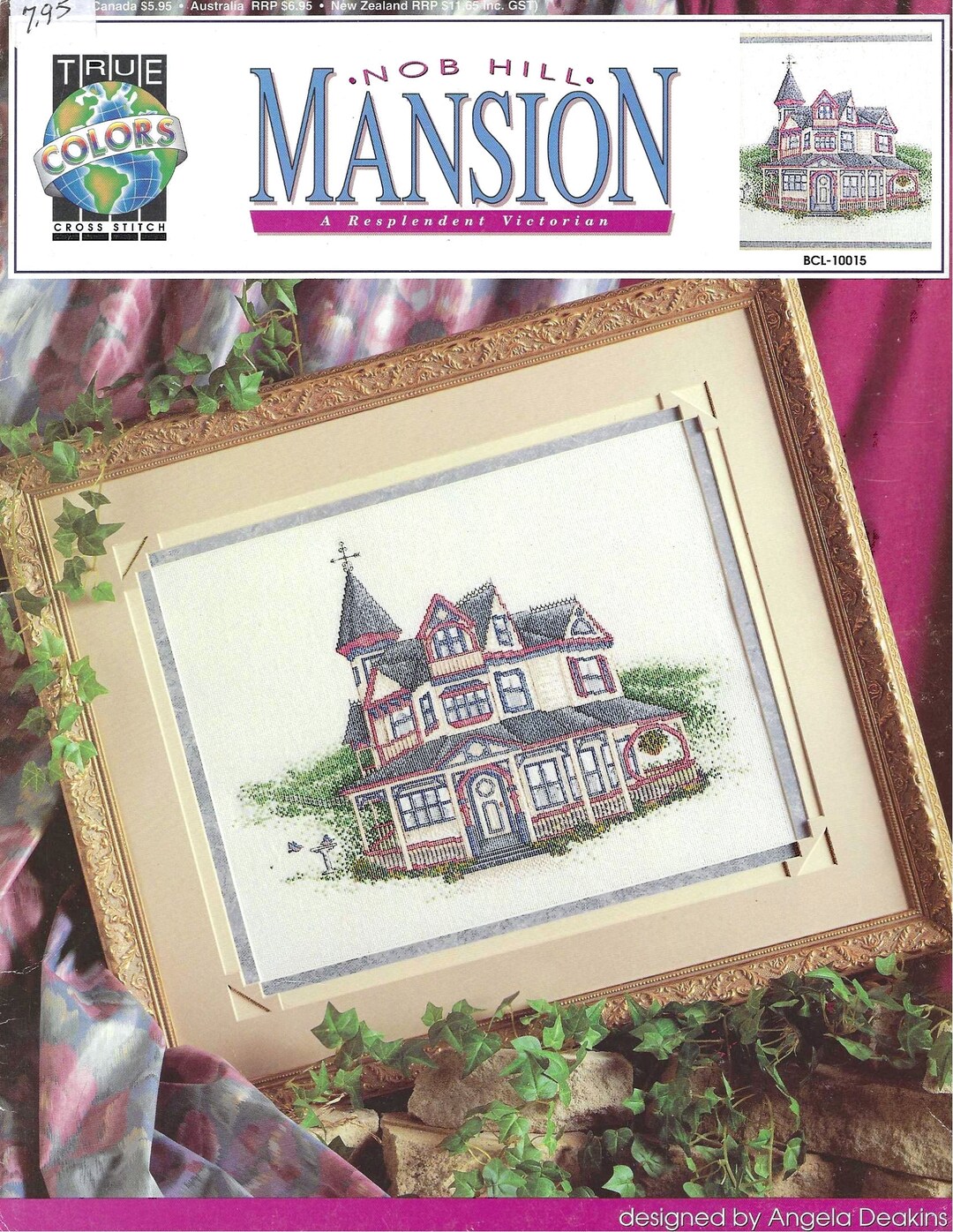 True Colors Nob Hill Mansion Cross Stitch Pattern OOP New - Etsy