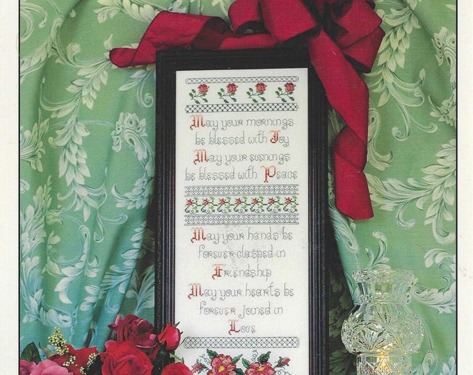 Rosewood Manor Irish Rose Blessing Cross Stitch Sampler by Karen Kluba ...