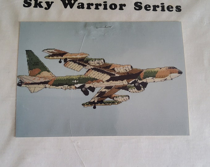 A & L Designs Sky Warrior Series B-52 Stratofortress Cross Stitch ...