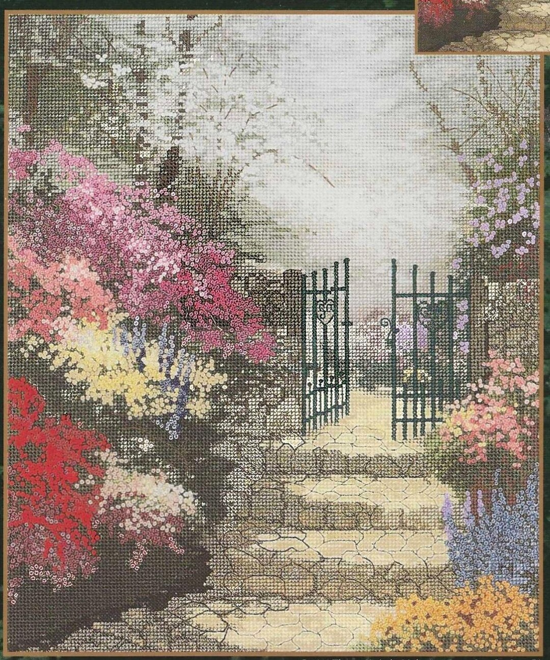 Thomas Kinkade the Garden of Promise Cross Stitch - Etsy
