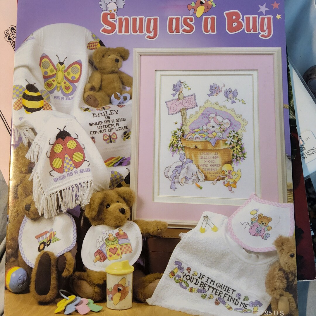 Stoney Creek Snug as A Bug Cross Stitch Book 328 - Etsy
