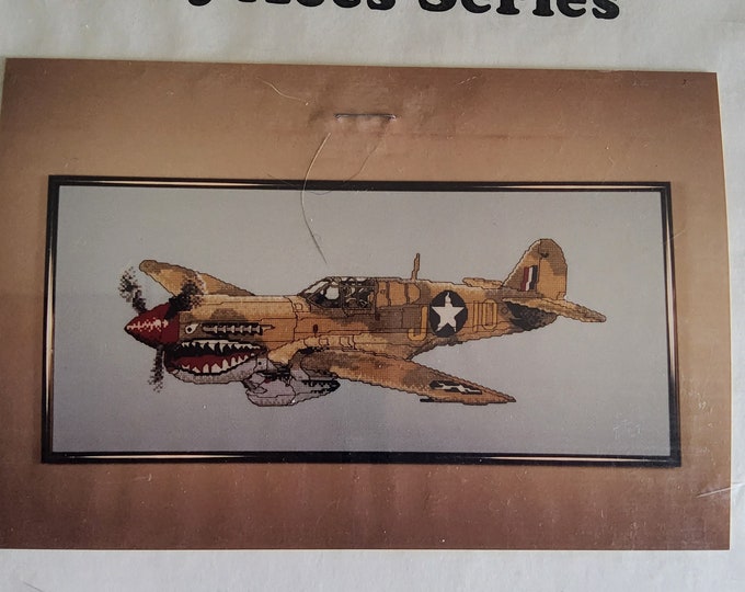 A & L Designs Sky Aces Series P-40 Warhawk Cross Stitch Pattern OOP New ...
