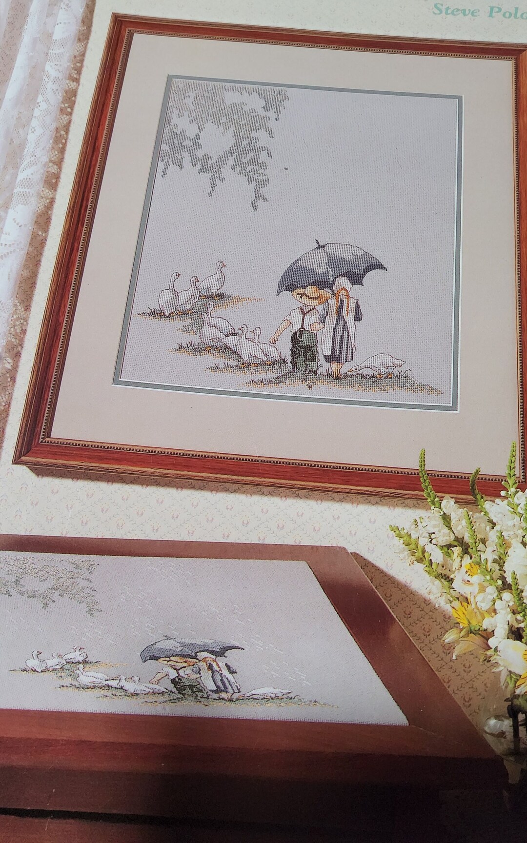 Kept in Stitches Togetherness Amish Cross Stitch Pattern by Artist ...