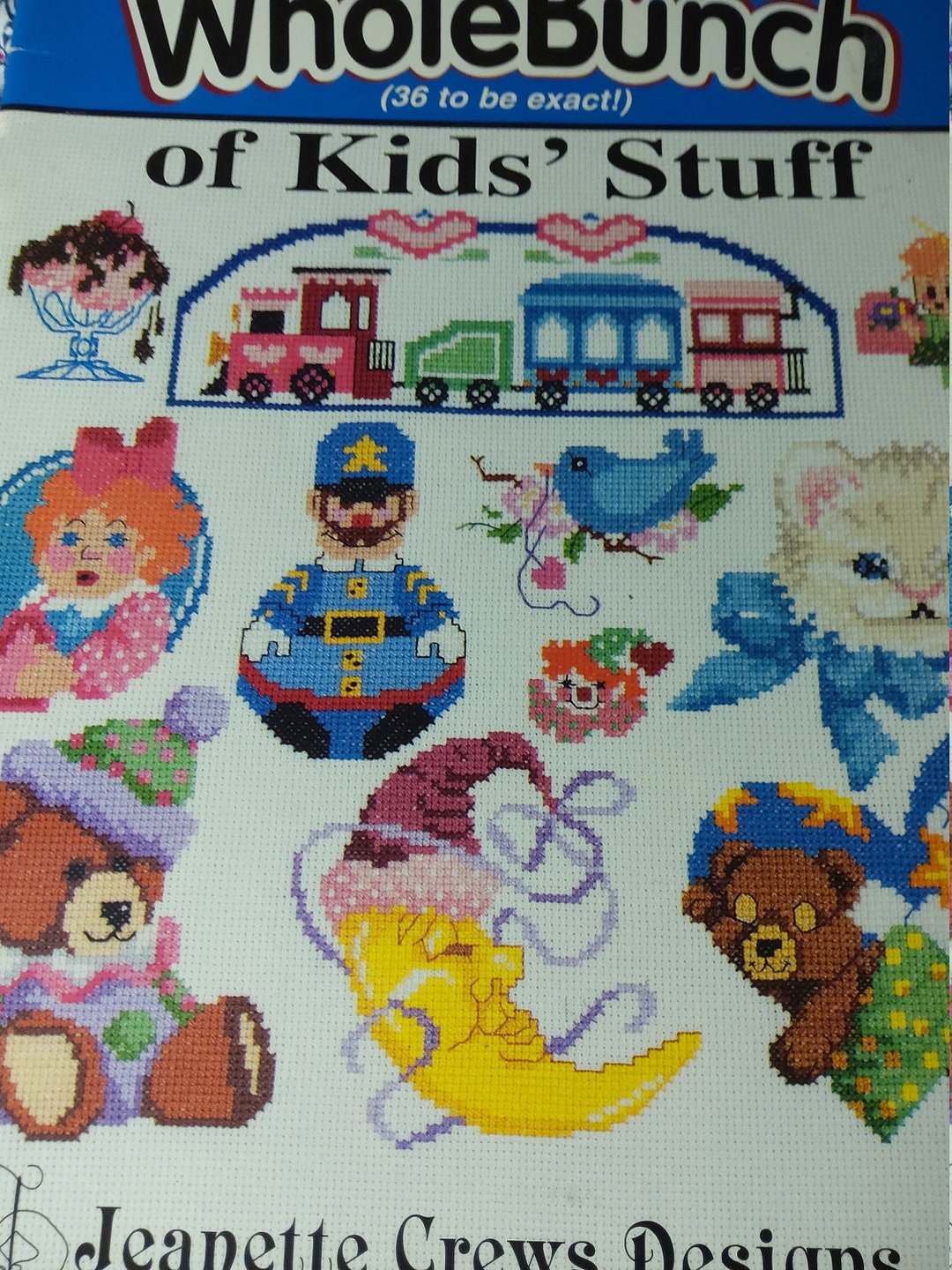 Jeanette Crews Whole Bunch of Kids' Stuff Cross Stitch by - Etsy