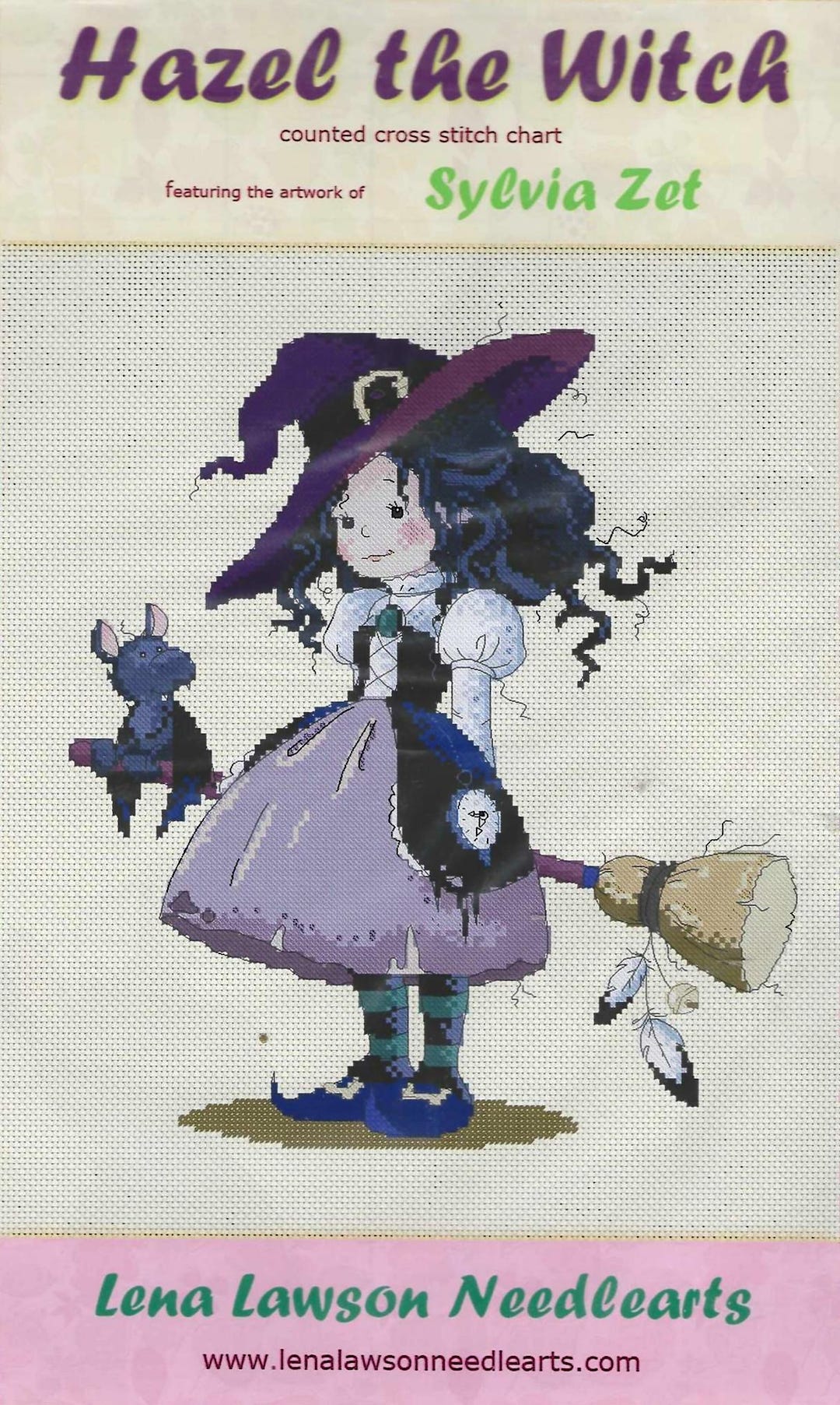 Lena Lawson Needleartls Hazel the Witch Art Work of Sylva Zet Cross ...