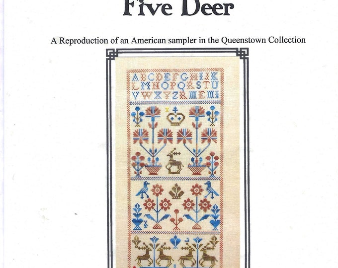 Queenstown Sampler Designs Five Deer Sampler Cross Stitch Pattern by ...