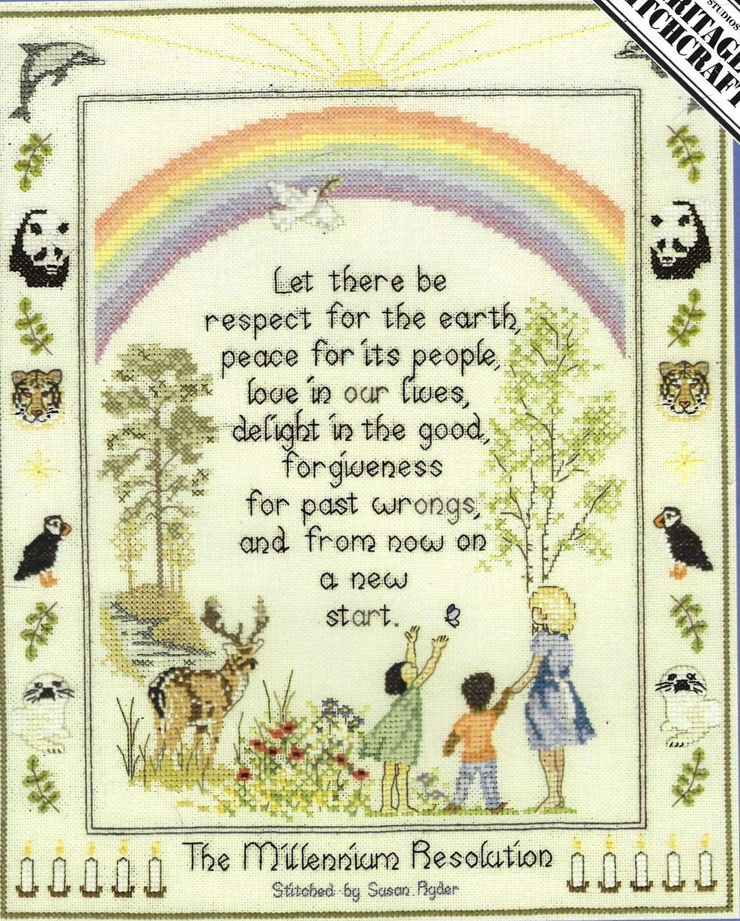 Heritage Stitchcraft the Millennium Resolution Cross Stitch Pattern by ...