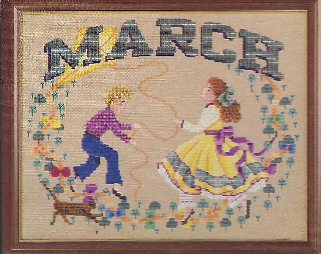 Old Lakewood Remember March Cross Stitch Pattern by David Smith HTF OOP ...