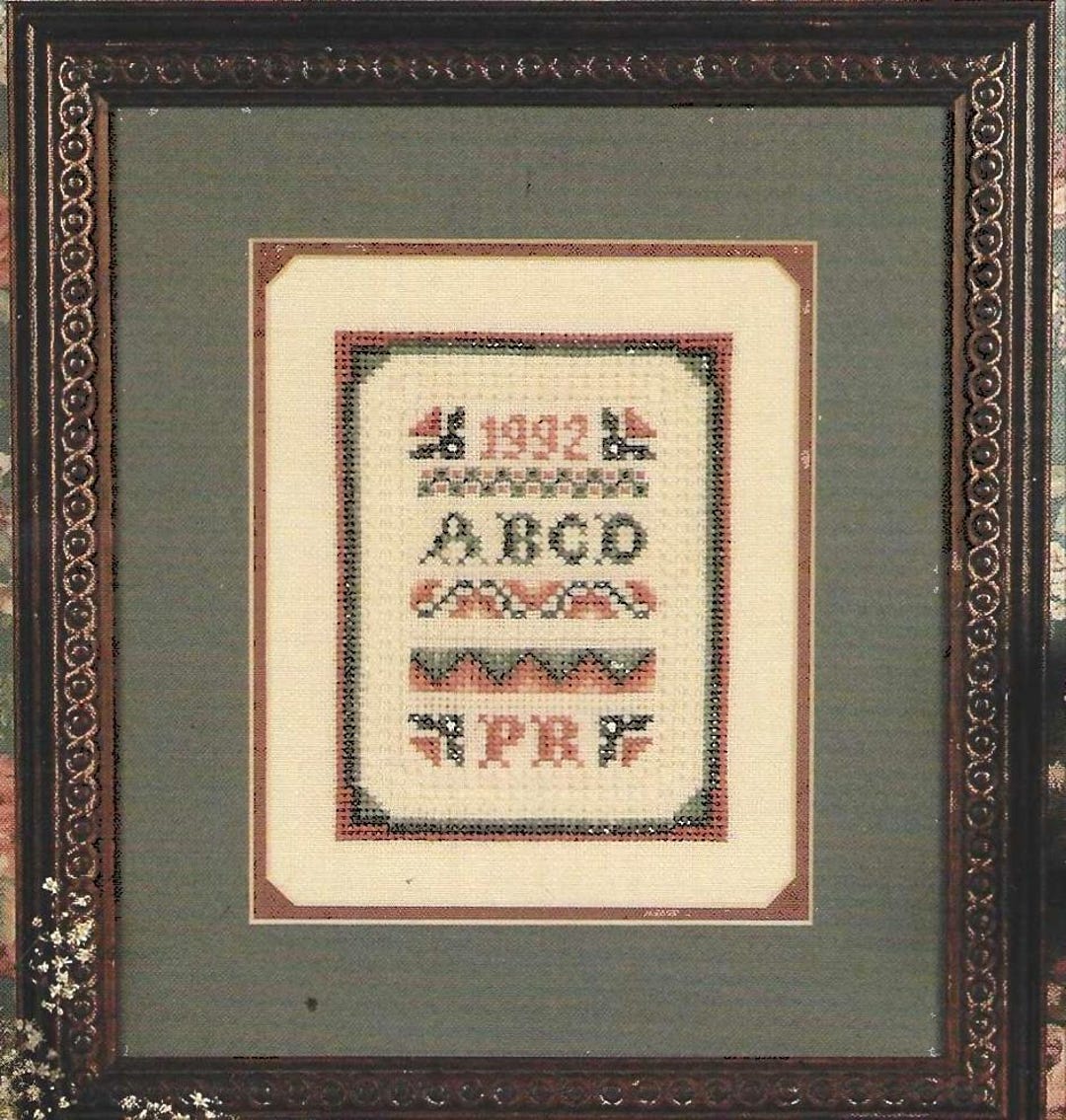 Pat Rogers Anna's Sampler Cross Stitch Pattern OOP - Etsy