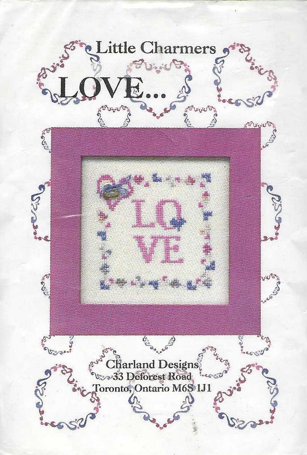 Charland Designs Little Charmer Love. . . Cross Stitch Kit New - Etsy