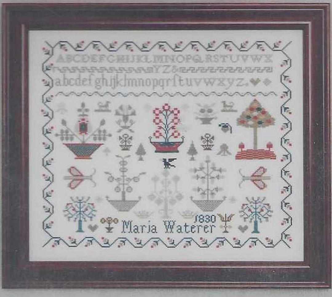 Mcintosh Samplers the Maria Waterer Sampler Cross Stitch OOP - Etsy