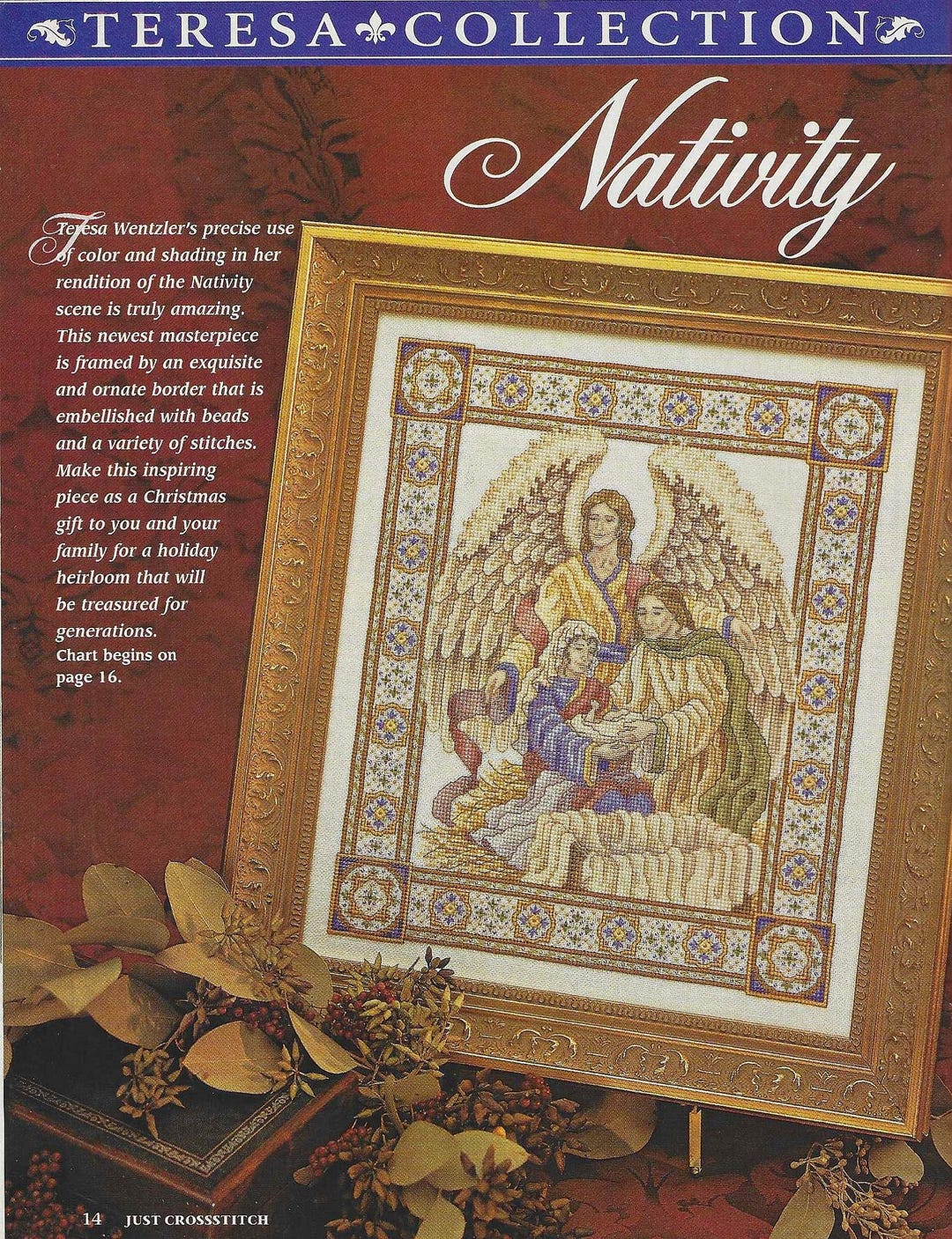 Teresa Wentzler's Nativity Cross Stitch Pattern in Just Cross Stitch ...