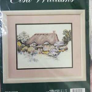 Elsa Williams English Cottage From Artist Ruth Basler Burr Cross Stitch Kit - Etsy