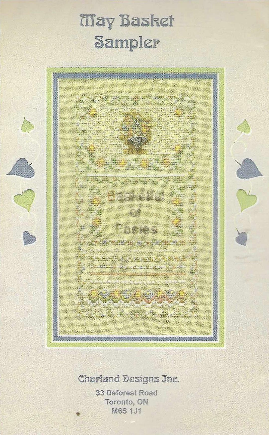 May Basket Sampler Cross Stitch Pattern With Specialty Items by ...