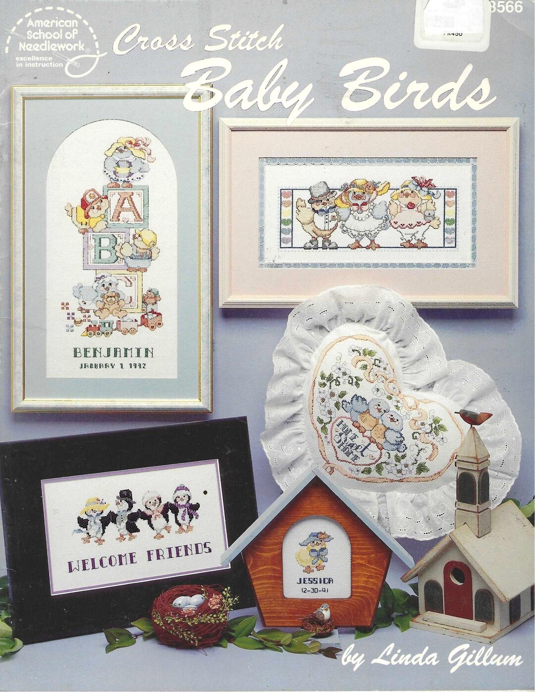American School of Needlework ASN Baby Birds Cross Stitch by Linda ...