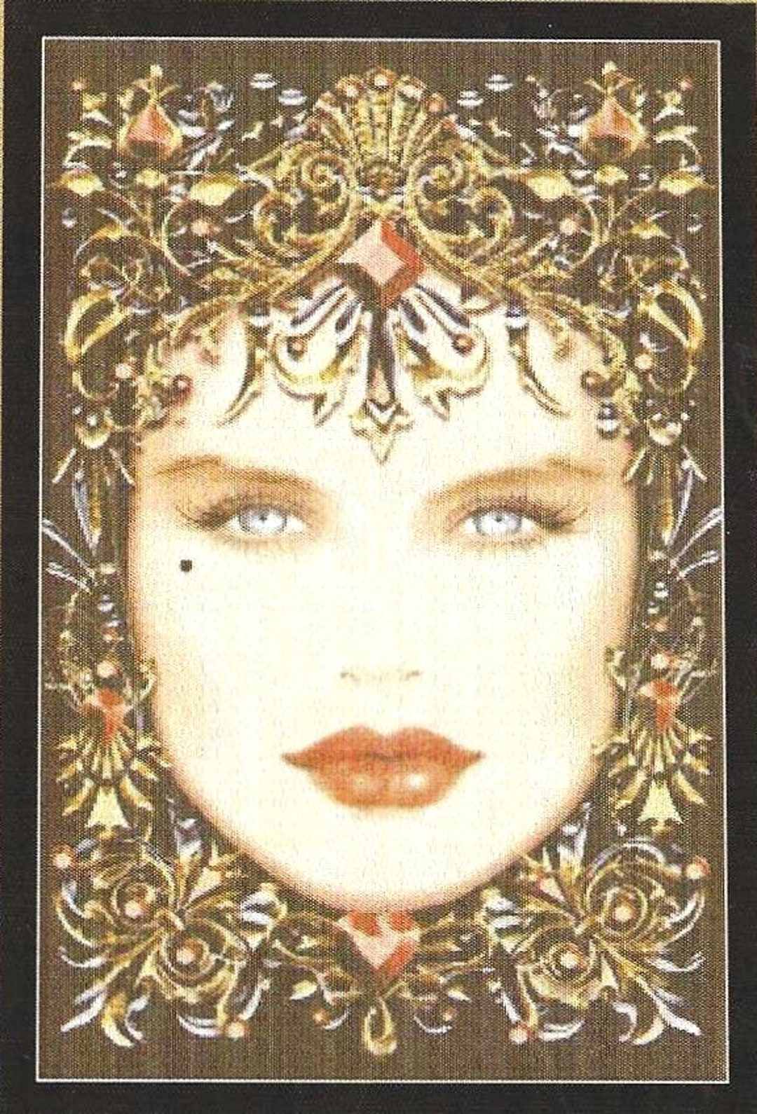 Mystic Stitch Birthday Collection January Garnet Lady Cross Stitch ...