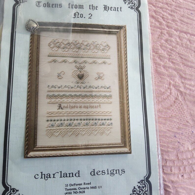 Tokens From the Heart No 2 Sampler Pattern + Charm by Charland Designs ...