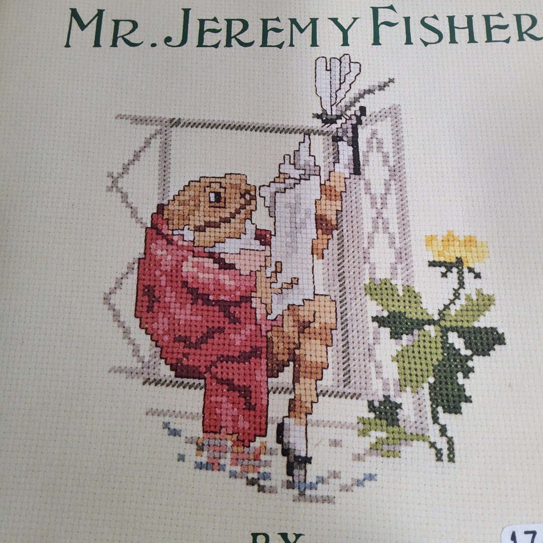 Green Apple the Tale of Mr. Jeremy Fisher Cross Stitch Book by Jeanne ...