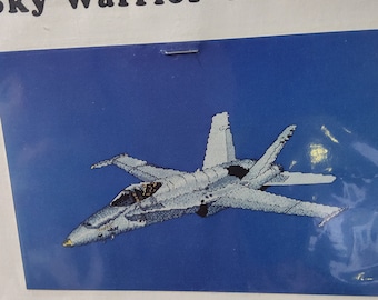 A & L Designs Sky Warrior Series F-14 Tomcat Cross Stitch Pattern OOP ...