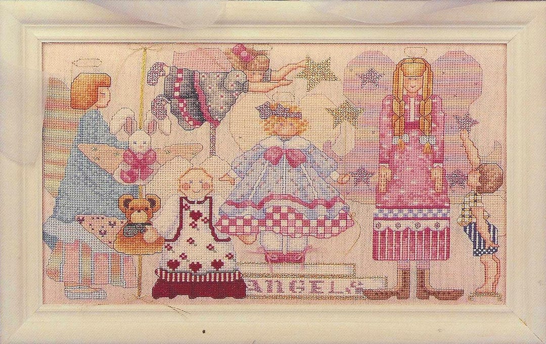 Alma Lynne Designs Angel Collector Cross Stitch Pattern OOP - Etsy