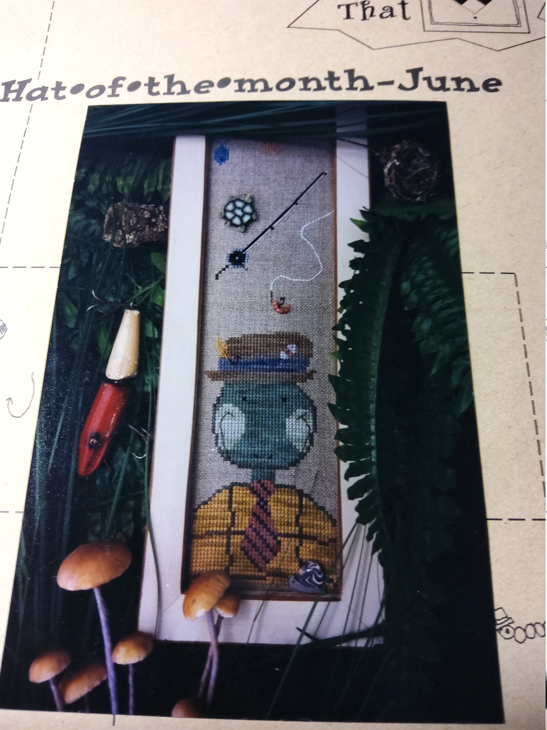 Fanci That Hat of the Month June Cross Stitch Sampler Pattern 149 - Etsy