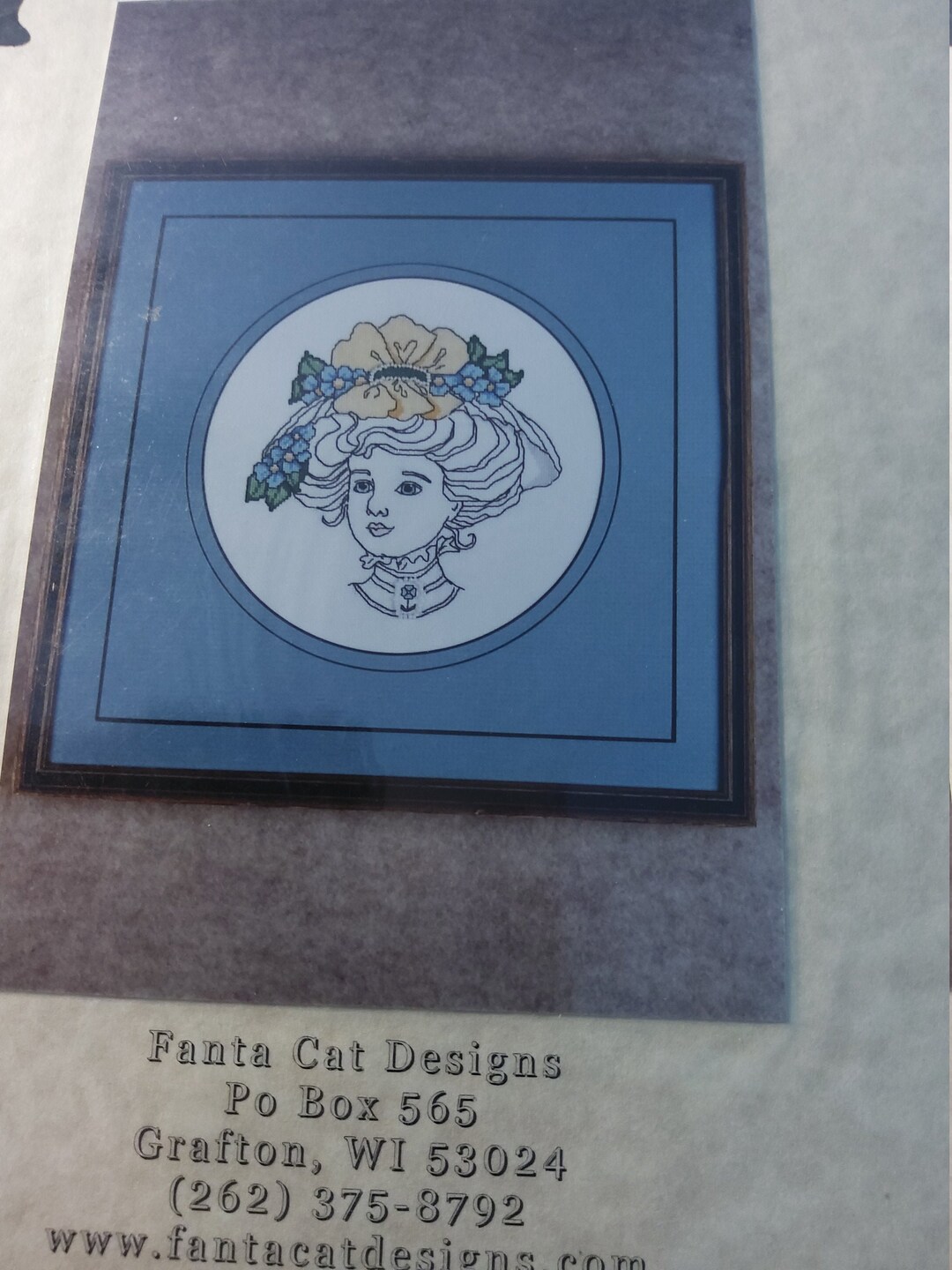 Fanta Cat Designs Lady Victoria Victorian Lady Cross Stitch Pattern by ...