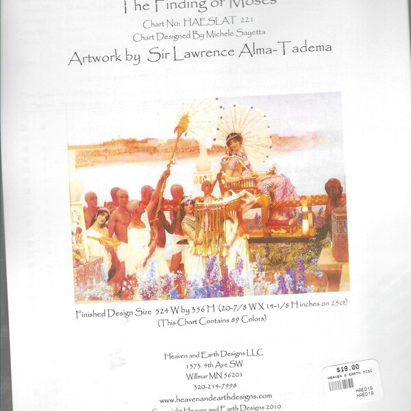 Moses Cross Stitch Kit - Etsy