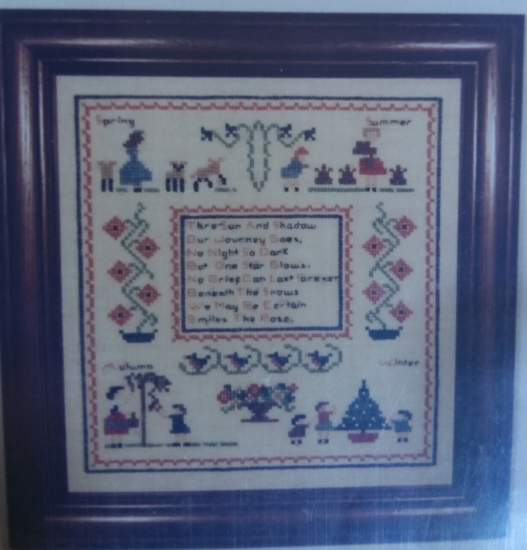 Mcintosh Samplers Four Seasons Sampler Cross Stitch OOP New - Etsy