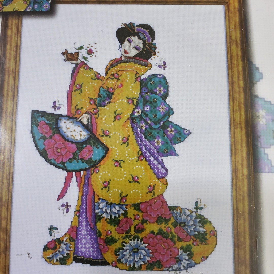 Design Works Golden Geisha Cross Stitch Kit by Joan Elliott - Etsy