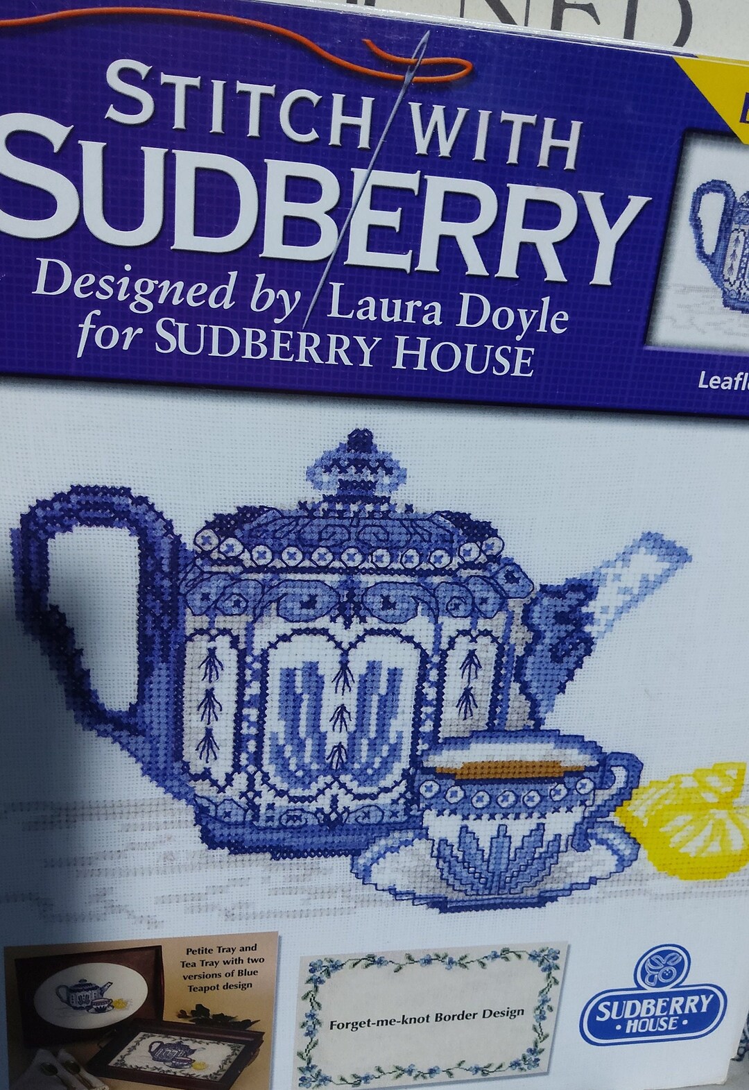 Sudberry House Stitch With Sudberry Blue Teapot Cross Stitch Pattern by ...