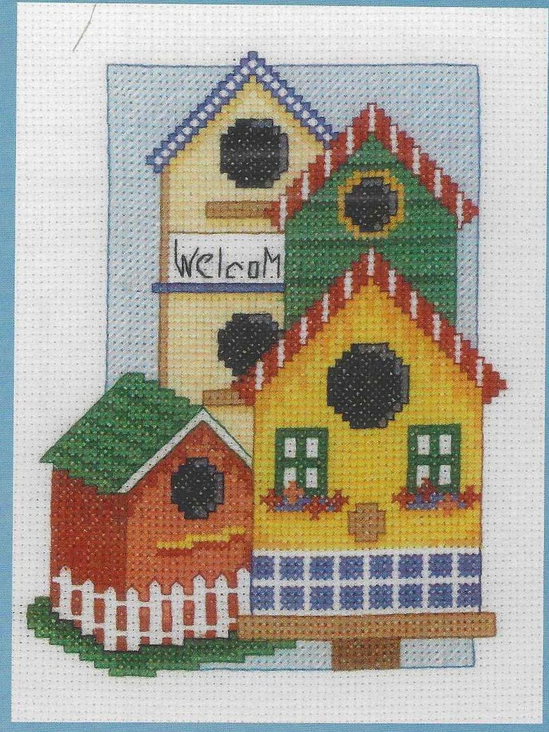 Bobbie G. Designs Birds Birdhouses Cross Stitch Pattern Free Shipping ...